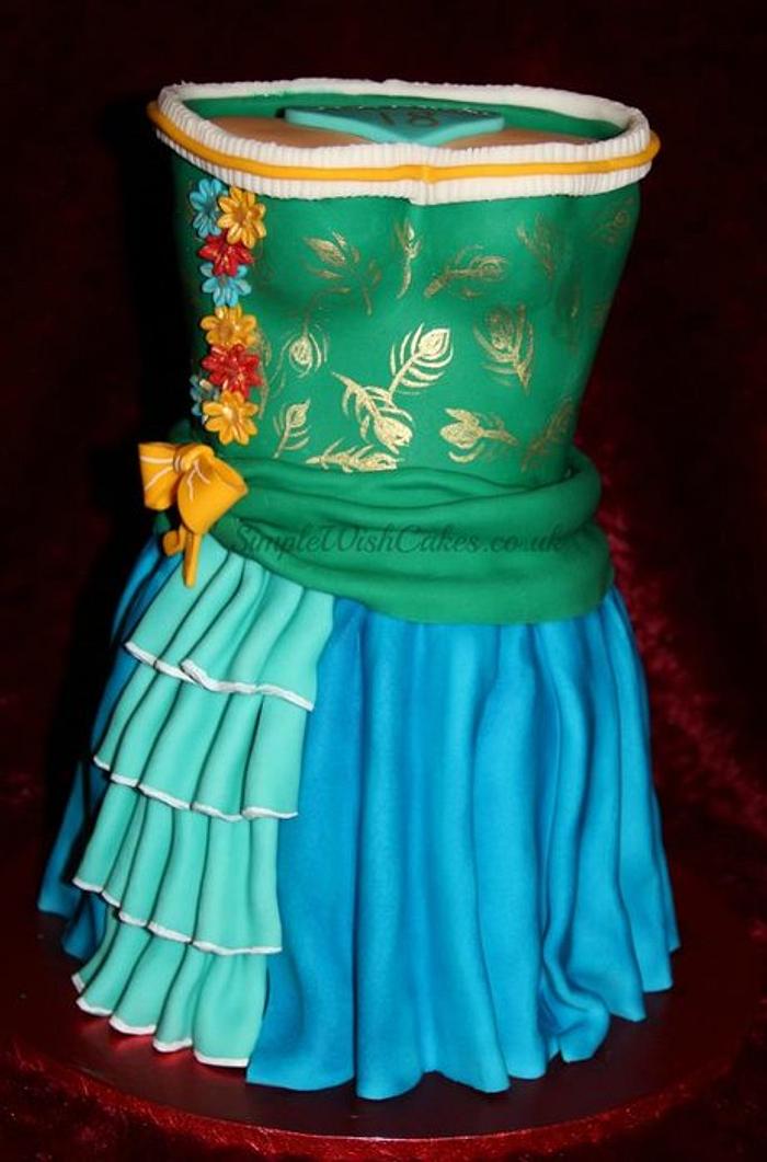 18th dress Cake Decorated Cake By Stef And Carla CakesDecor