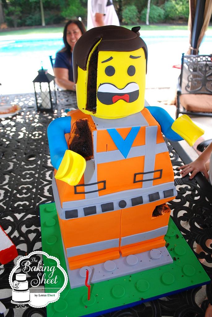 Lego Emmet Cake! - Cake by Loren Ebert - CakesDecor