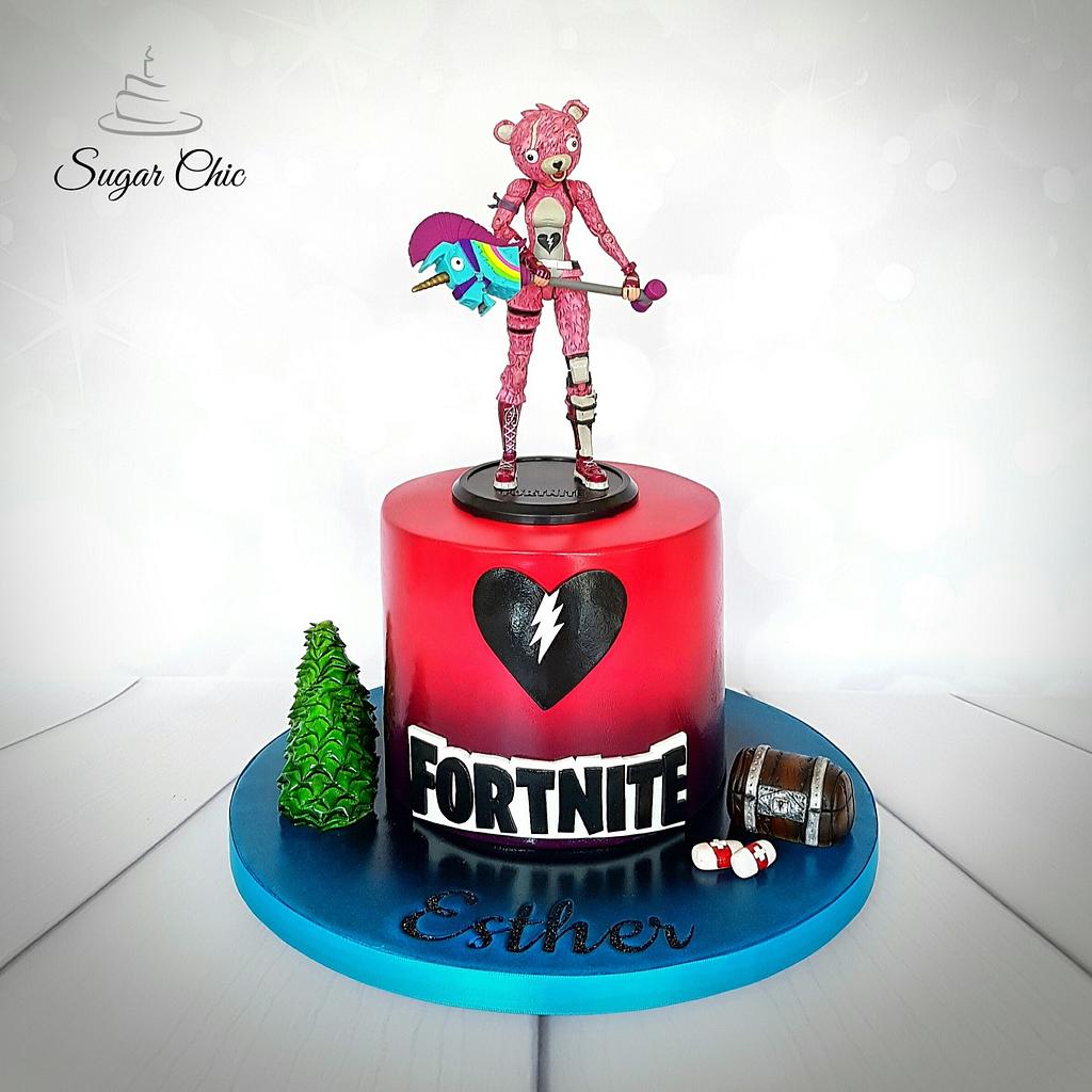 X Fortnite Cuddle Team Leader Cake X Cake By Sugar Chic Cakesdecor