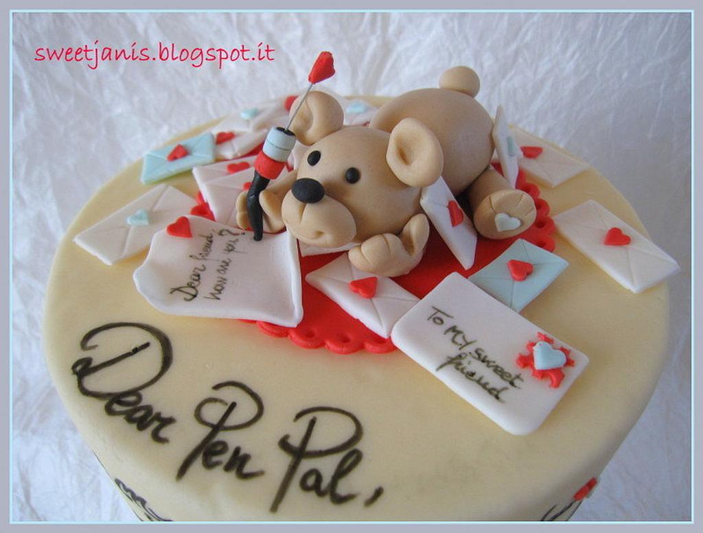 Dear Pen Pal Cake By Sweet Janis Cakesdecor