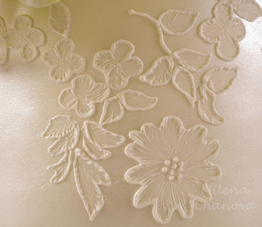 Pearl & Lace Wedding Cake - Cake by MilenaChanova - CakesDecor Pearl & Lace Wedding Cake - Cake by MilenaChanova - CakesDecor