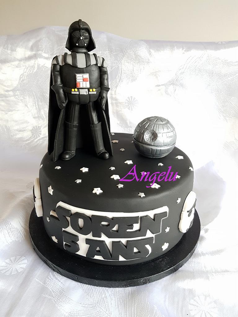 Star wars Darth Vader cake Decorated Cake by Angelu CakesDecor