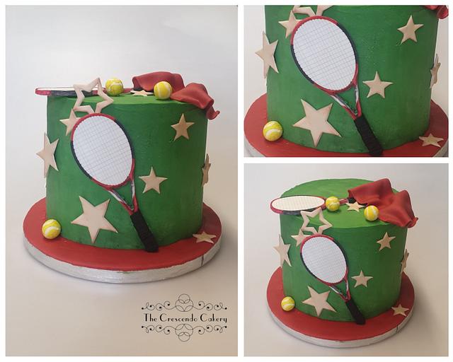 A tennis cake - Decorated Cake by Jana R - CakesDecor