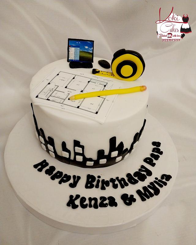 "Architecture engineer cake - Decorated Cake by Noha Sami - CakesDecor