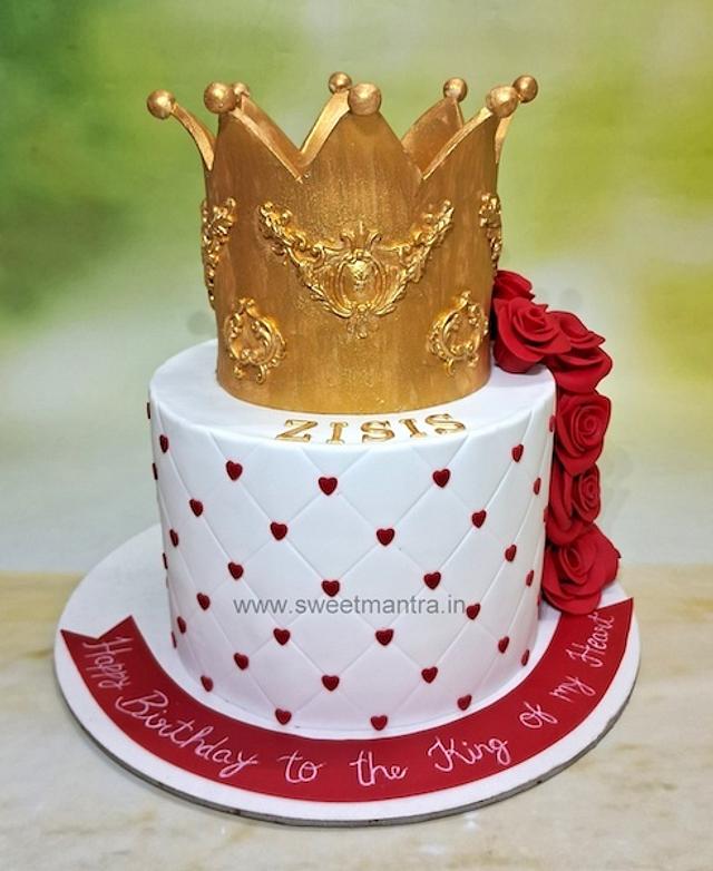 King And Crown Cake Decorated Cake By Sweet Mantra Cakesdecor