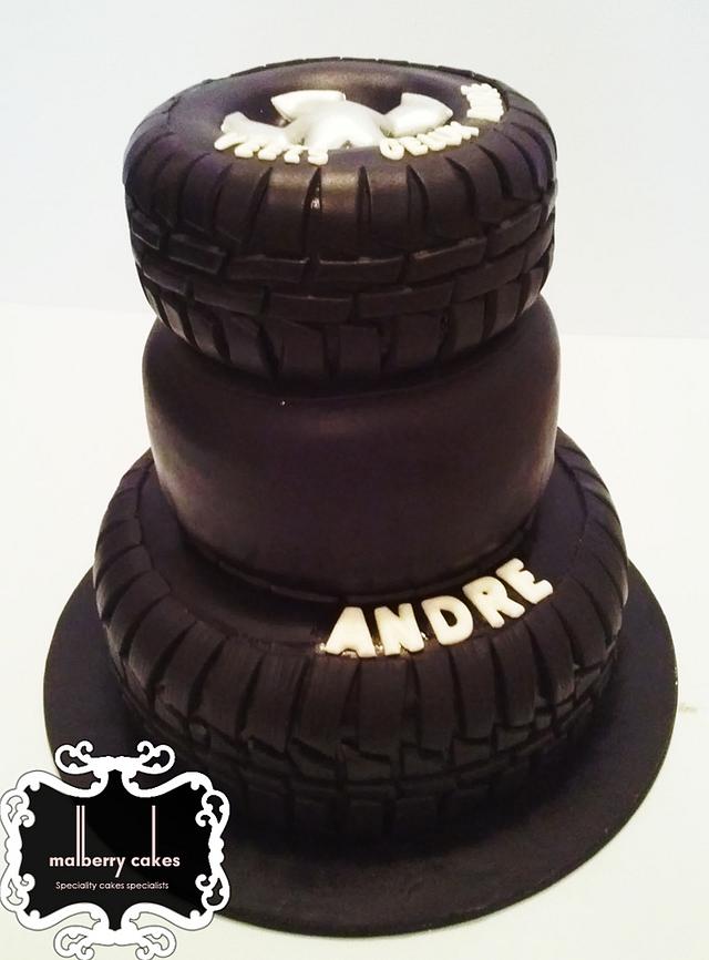 Tyre Cake Decorated Cake By Malberry Cakes Cakesdecor