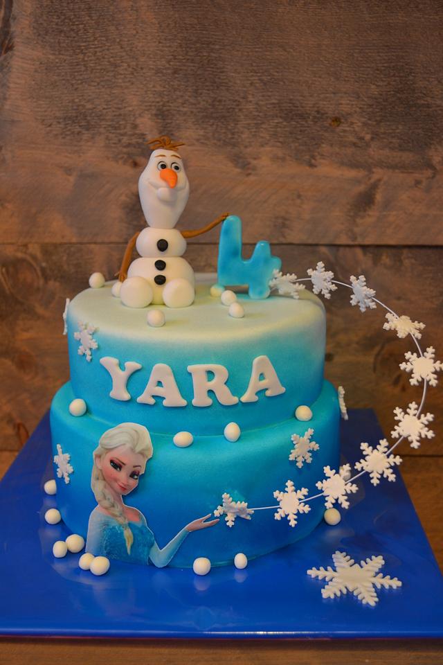 Frozen Cake Decorated Cake By Fantaartsie Tamara Van Cakesdecor