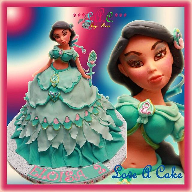 Princess Jasmine Themed Birthday Cake Decorated Cake By Cakesdecor