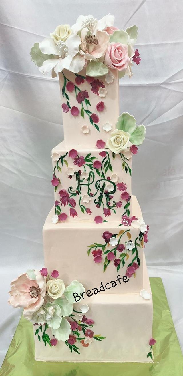 BreadCafe s Wedding Cake Exhibition Cake By Rashi CakesDecor breadcafe-s-wedding-cake-exhibition-cake-by-rashi-cakesdecor