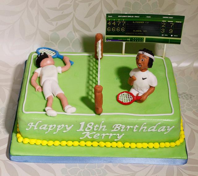 Tennis Cake - Decorated Cake by Embellishcandc - CakesDecor