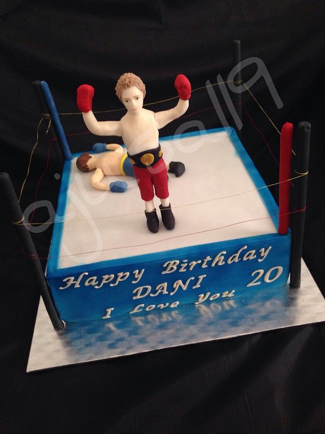 Boxing cake - Decorated Cake by ajusa119 - CakesDecor Boxing cake - Decorated Cake by ajusa119 - CakesDecor