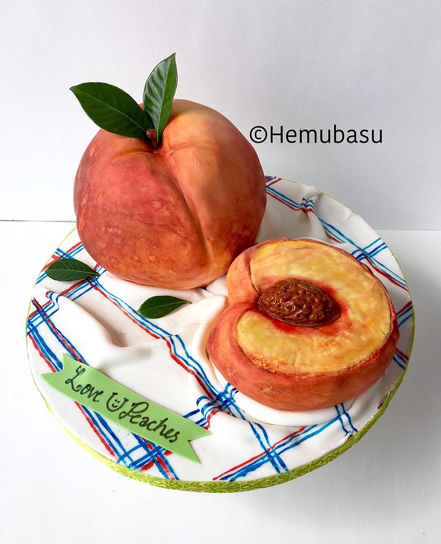 Peach!! - Decorated Cake by Hemu basu - CakesDecor