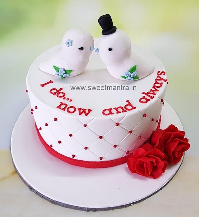 Anniversary Design Cake Decorated Cake By Sweet Mantra Cakesdecor