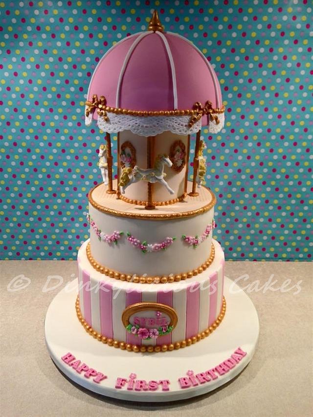 Carousel Cake Decorated Cake By Dinkylicious Cakes Cakesdecor