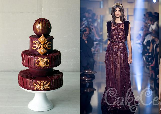 Fashion Inspiration By Ellie Saab Dress Cake By The Cakesdecor