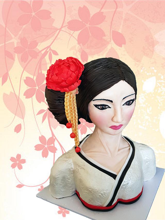 Geisha - Cake by Julie Manundo - CakesDecor