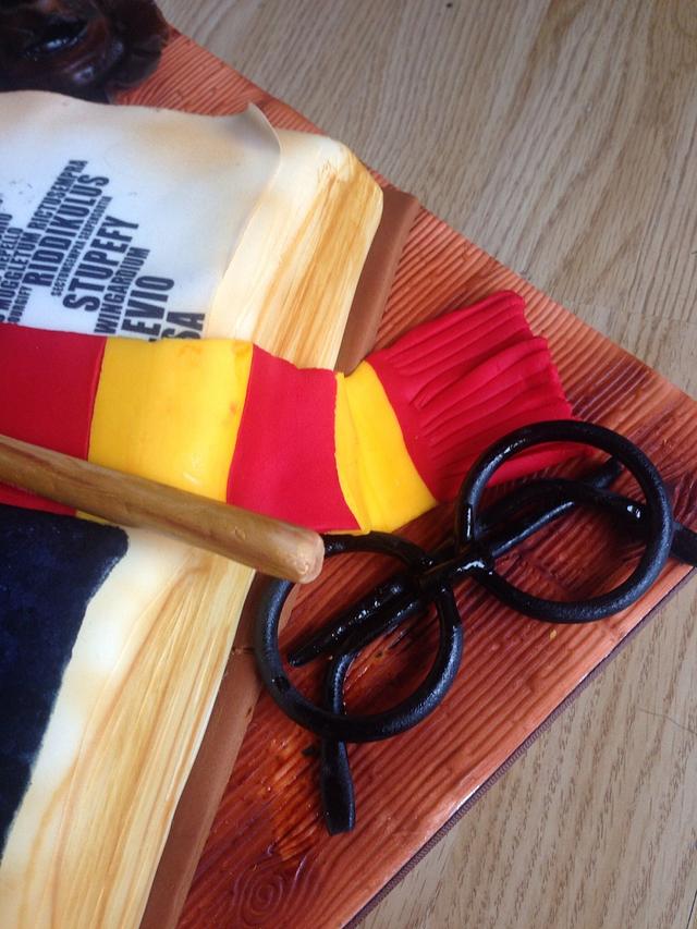 Harry Potter Open Book Cake With Harry Potter Edible Cakesdecor 