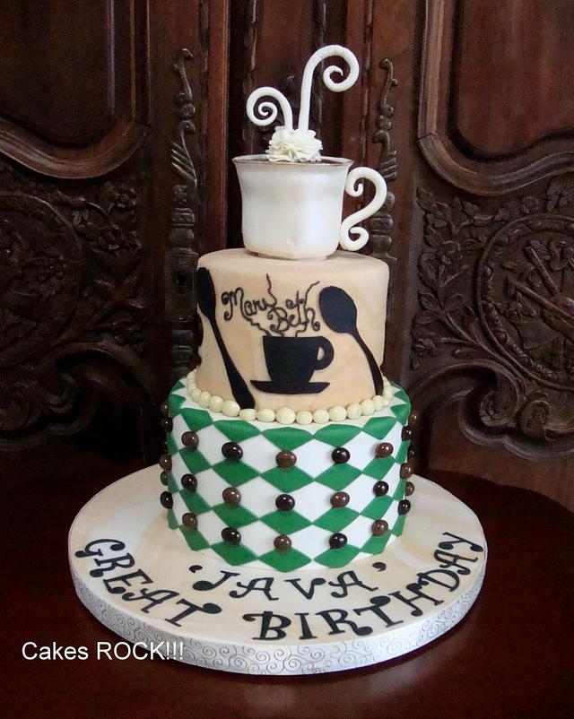 Java Great Birthday! - Decorated Cake by Cakes ROCK!!! - CakesDecor