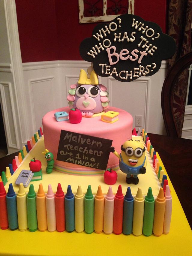 Teacher Appreciation - Decorated Cake by Sugared Tiers - CakesDecor