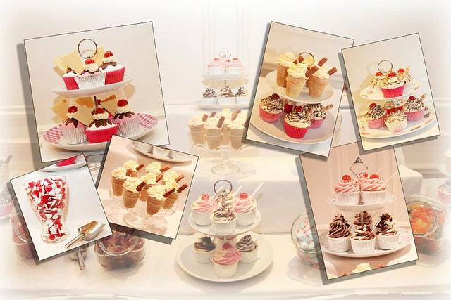 Ice Cream Sundae Wedding Cupcakes And Candy Bar Cake By Cakesdecor