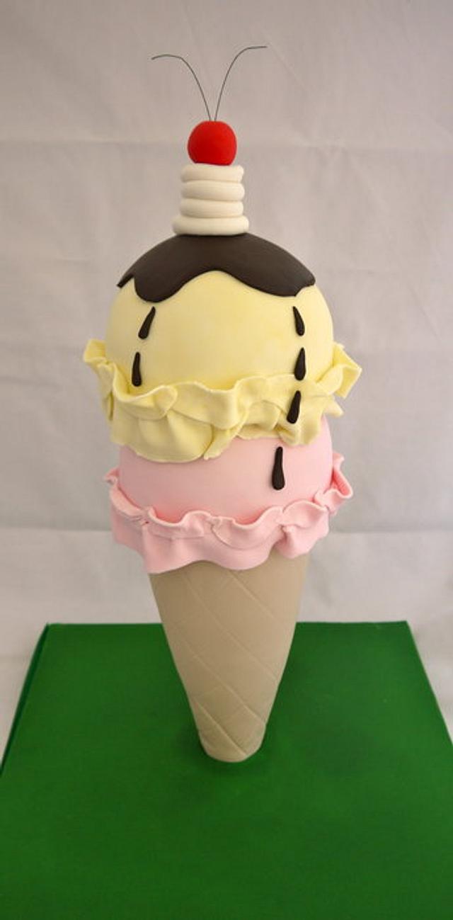 Ice Cream Anyone Decorated Cake By Prettytemptations Cakesdecor