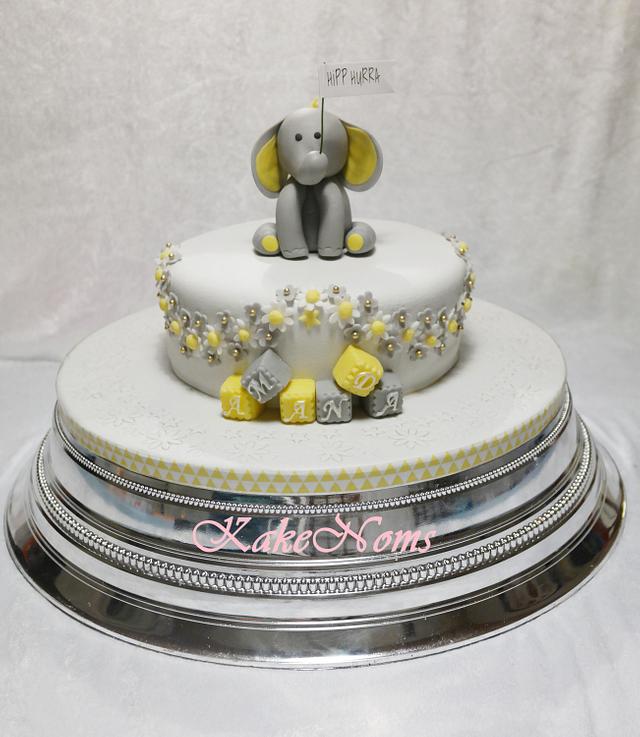 Celebrating Elephant Decorated Cake By Kakenoms Cakesdecor