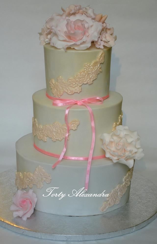 Wedding Cake Decorated Cake By Torty Alexandra Cakesdecor