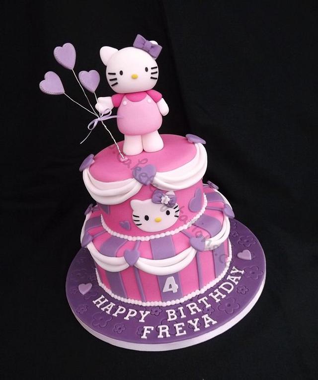 Hello Kitty - Decorated Cake by Cake Temptations (Julie - CakesDecor