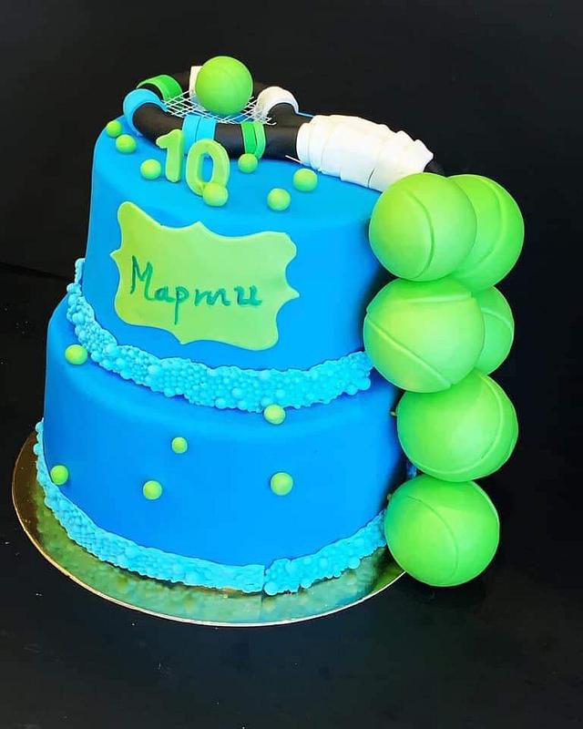 Tennis cake - Decorated Cake by Milena Grozdeva - CakesDecor