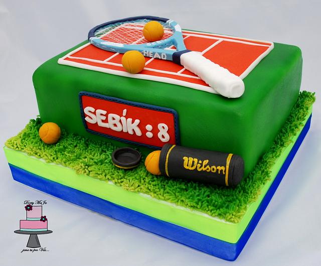 Tennis cake - Decorated Cake by Marie - CakesDecor