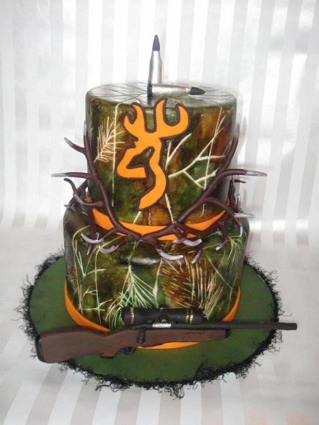 Hunting Groom Cake Decorated Cake By Leo Sciancalepore CakesDecor hunting-groom-cake-decorated-cake-by-leo-sciancalepore-cakesdecor