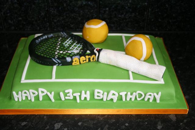 Tennis Cake - Decorated Cake by Carole Wynne - CakesDecor