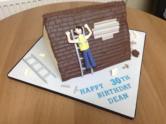 Roofer Cake - Decorated Cake by Charlene - The Red - CakesDecor Roofer Cake - Decorated Cake by Charlene - The Red - CakesDecor