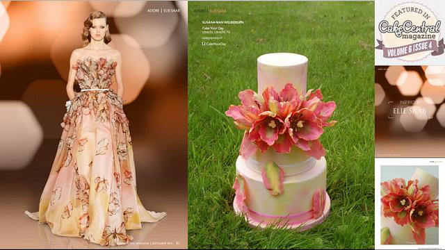 Fashion Cake Elie Saab Cake By Cake Your Day Susana Cakesdecor