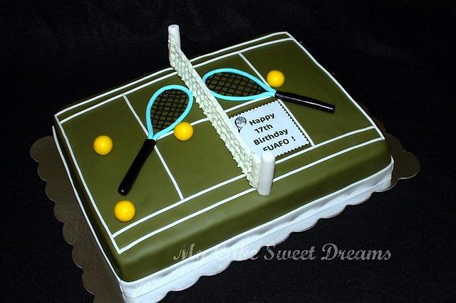 Tennis Cake - Decorated Cake by My Cake Sweet Dreams - CakesDecor