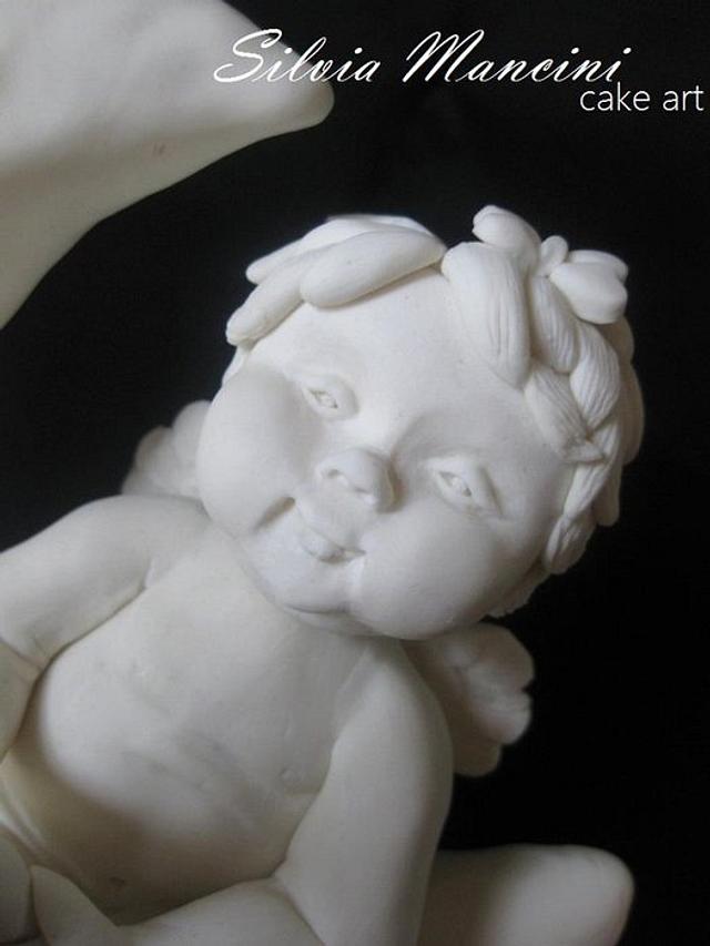 Angels Decorated Cake By Silvia Mancini Cake Art Cakesdecor