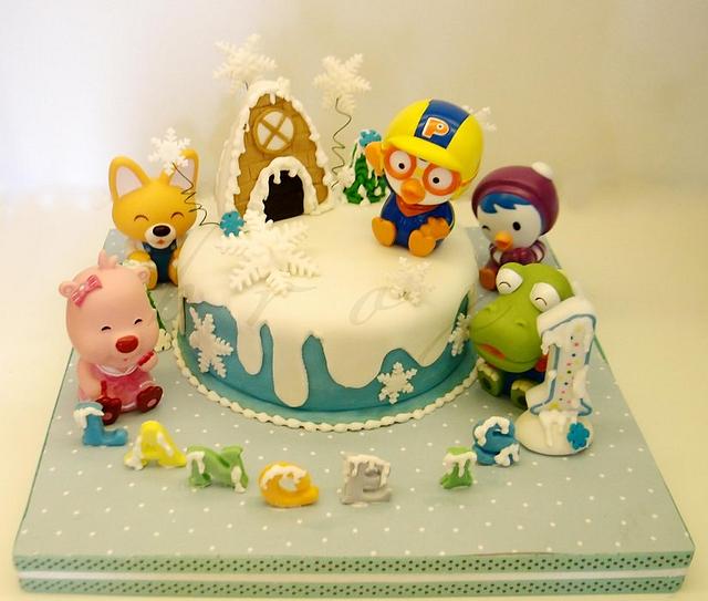Pororo - Decorated Cake by Julie Manundo - CakesDecor