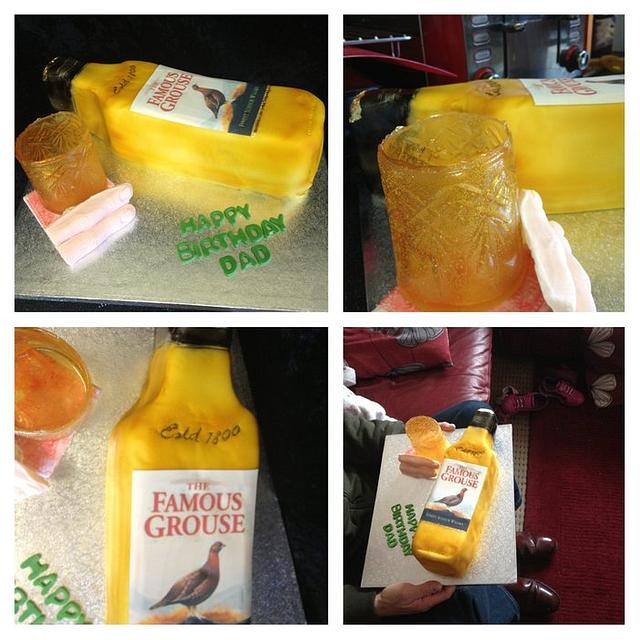 Whiskey Bottle Cake Decorated Cake By Kirsties Cakes Cakesdecor