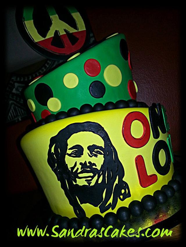 Bob Marley Themed Cake Decorated Cake By Sandrascakes Cakesdecor