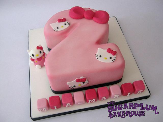 Hello Kitty Number Cake Decorated Cake By Sam Harrison CakesDecor
