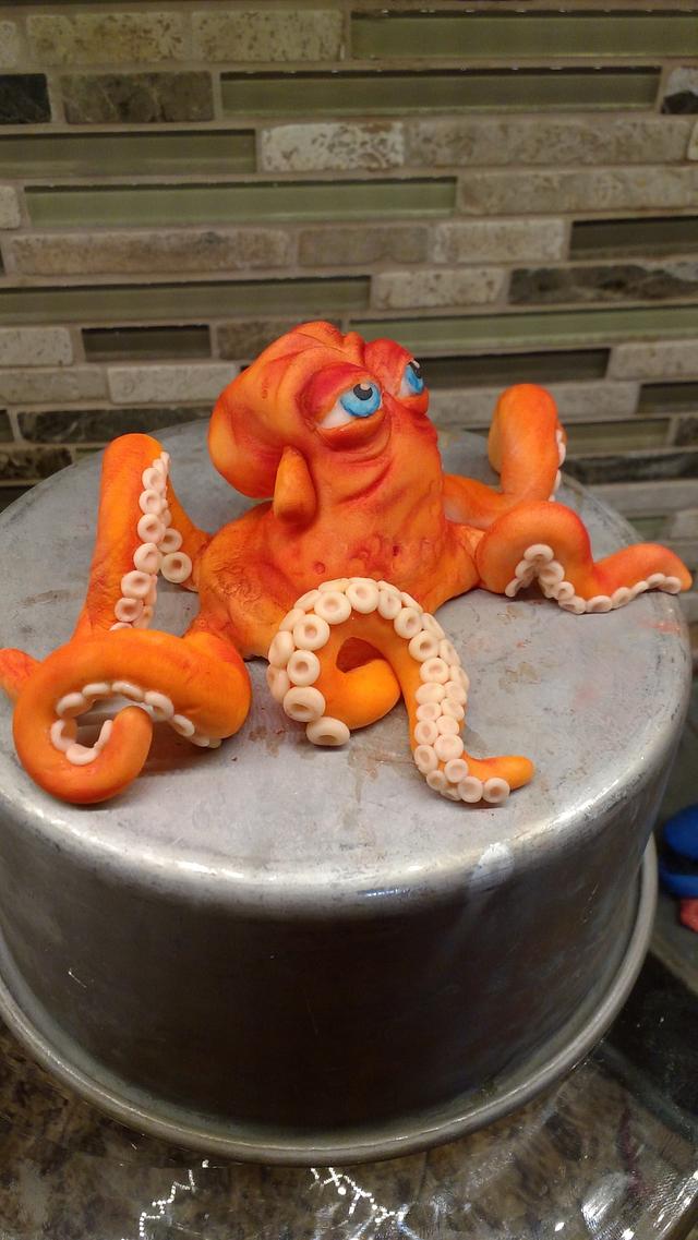 Hank From Finding Dory Decorated Cake By Cakesdecor