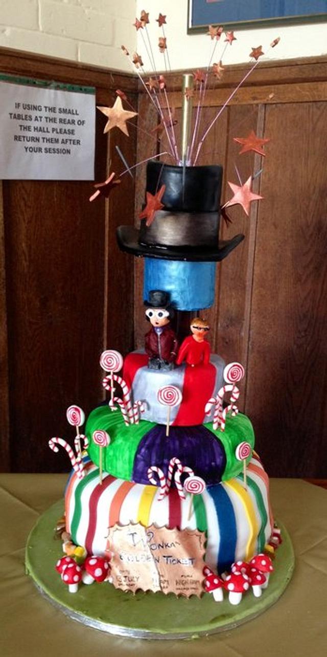 Charlie & The Chocolate Factory Themed Birthday Cake - - CakesDecor Charlie & The Chocolate Factory Themed Birthday Cake - - CakesDecor