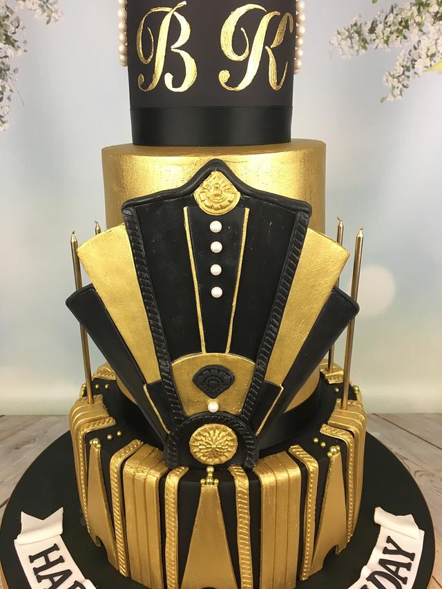 Great Gatsby 30th birthday cake - Cake by Melanie Jane - CakesDecor Great Gatsby 30th birthday cake - Cake by Melanie Jane - CakesDecor
