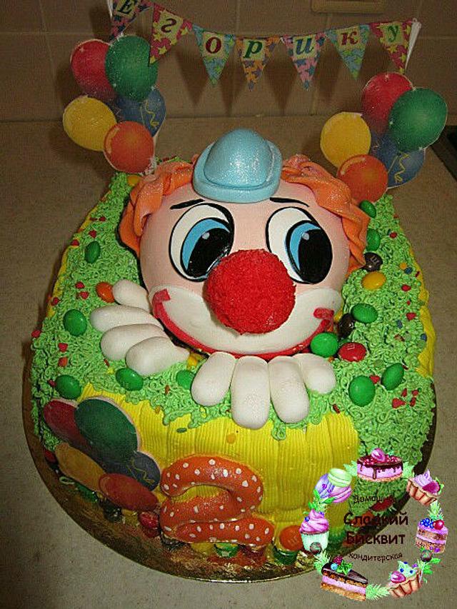 Торт клоун. - Decorated Cake by Anastasiya - CakesDecor