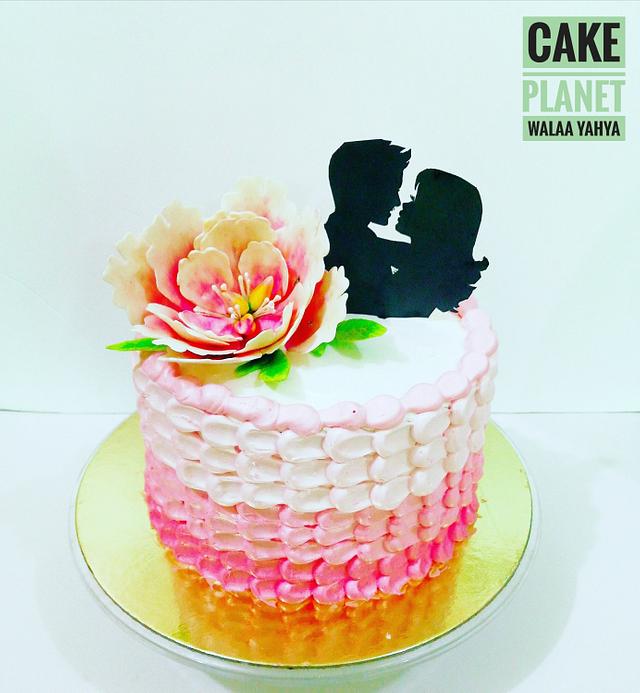 love cake - Decorated Cake by Walaa yehya - CakesDecor