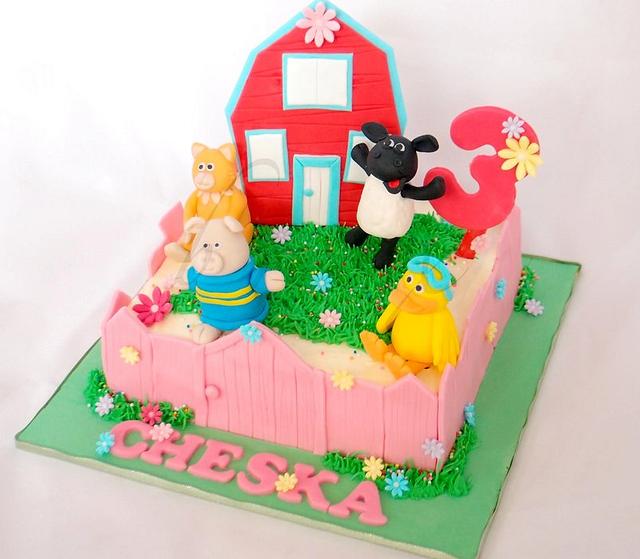 Timmy Time - Decorated Cake by Julie Manundo - CakesDecor