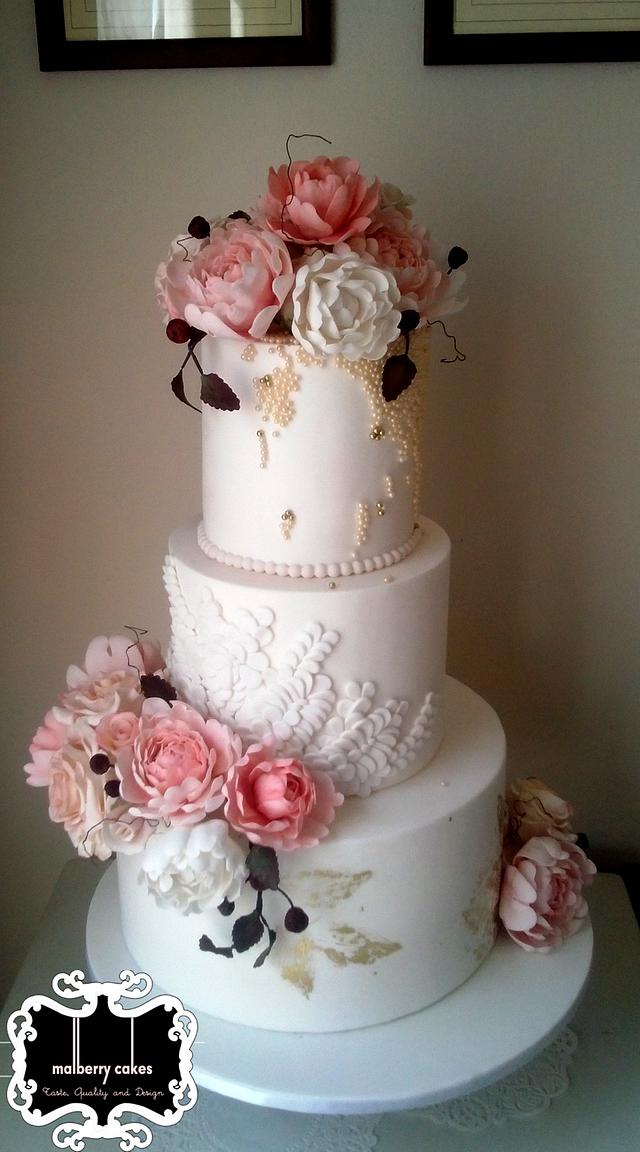 Vintage Pink Peony Decorated Cake By Malberry Cakes Cakesdecor